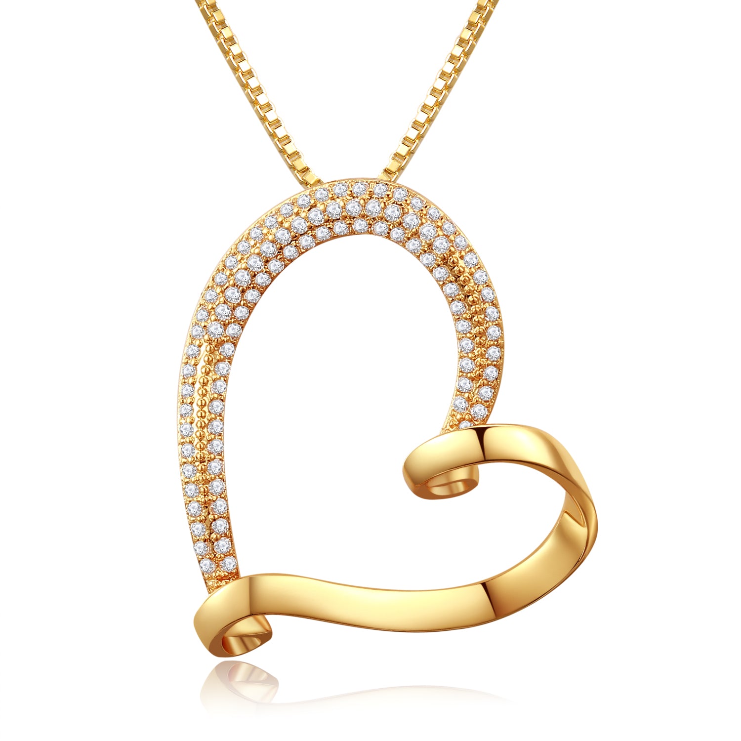 Gold Heather Heart Pendant – Natalie Mills