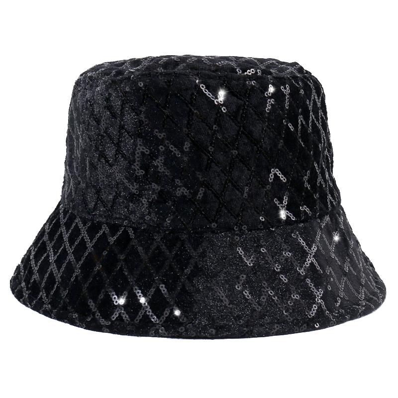 Jerrica Sequin Designer Style Bucket hat in Black – Natalie Mills